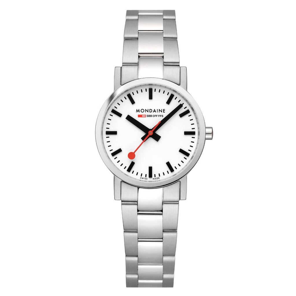 Classic, Brushed Steel, 30 mm, Stainless Steel Watch – Mondaine Watches