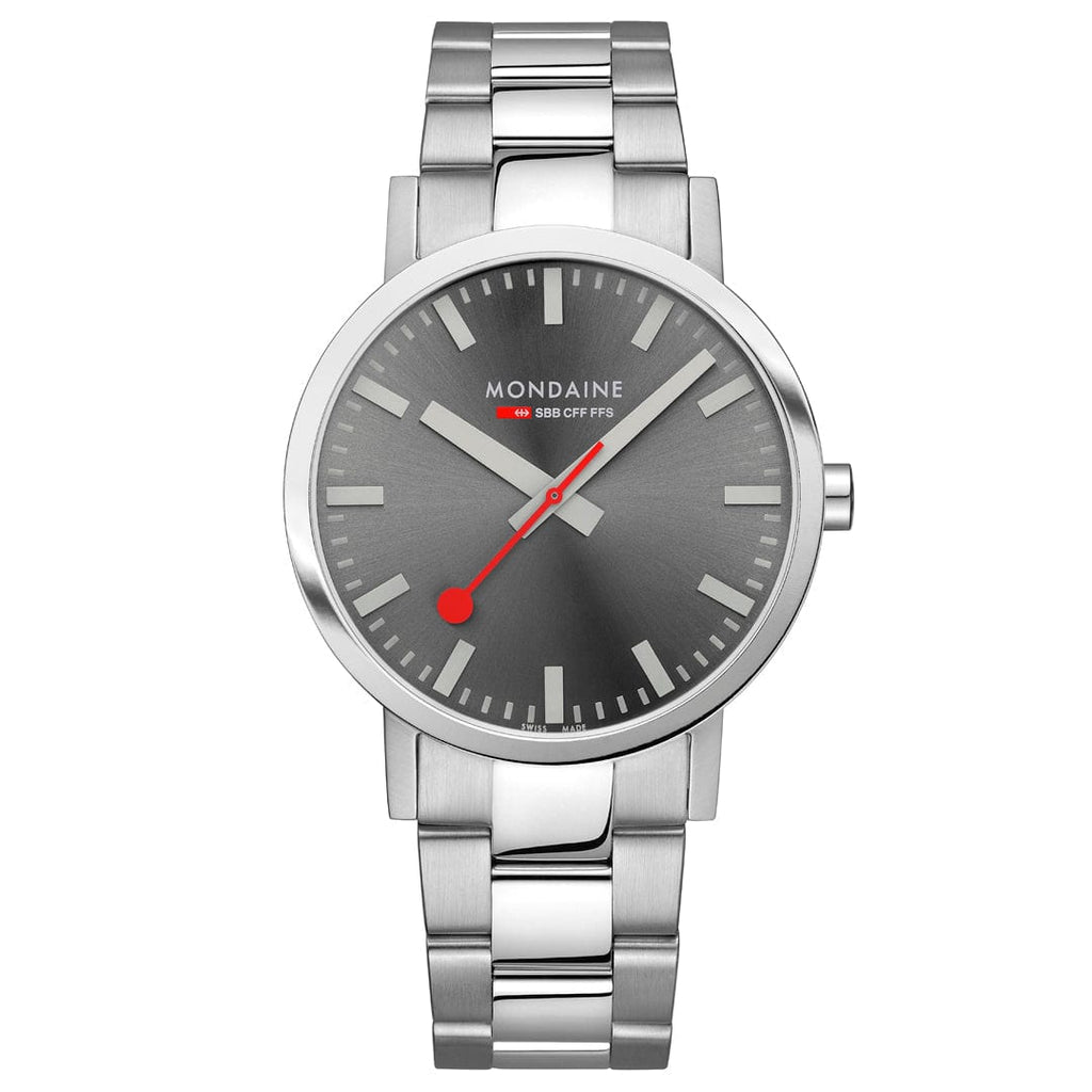Classic, Brushed Steel, 40 mm, Stainless Steel Watch – Mondaine Watches